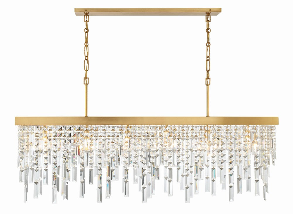 Winfield 6 Light Antique Gold Linear Chandelier | WIN-217-GA-CL-MWP ...