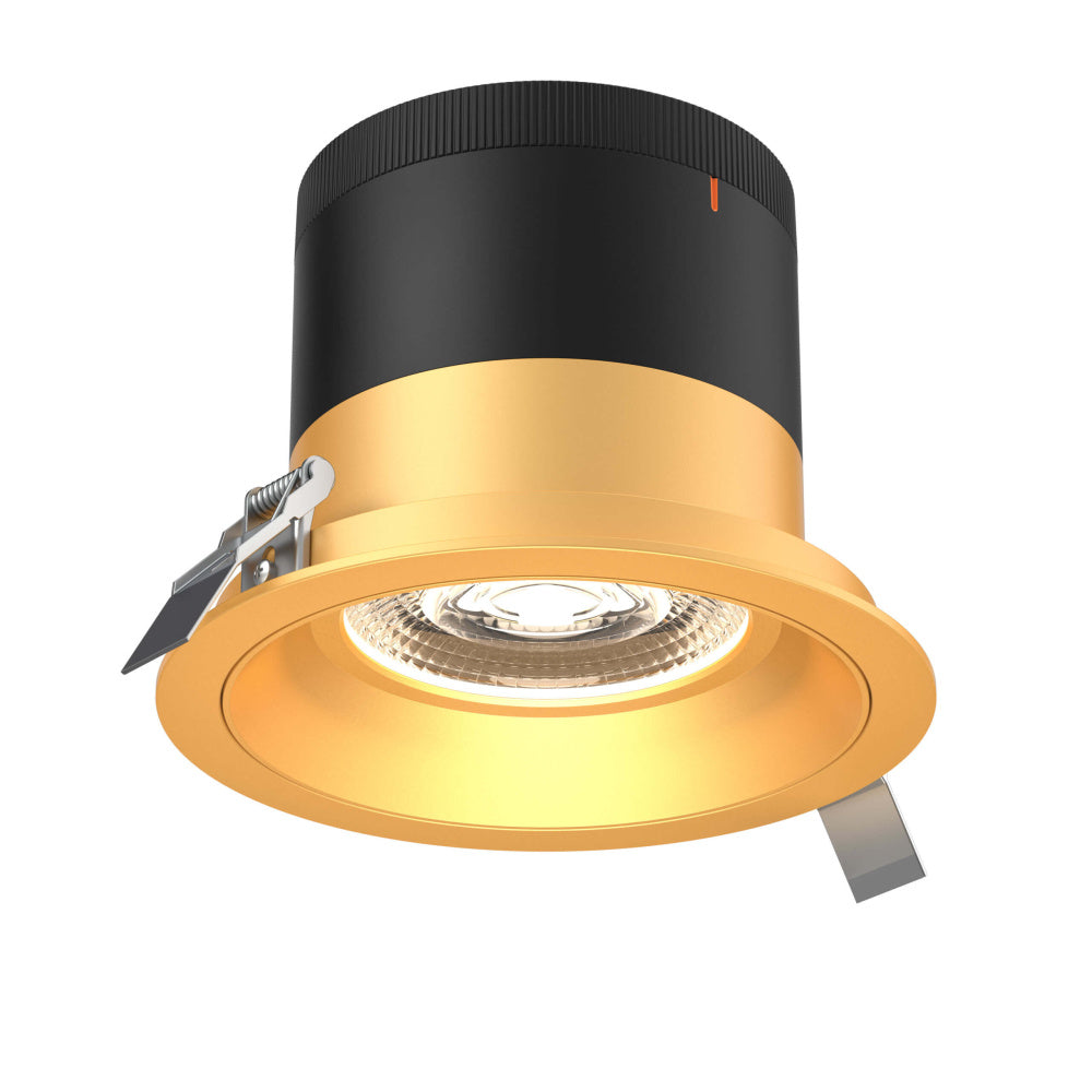 6in Modular Downlight, 5cct, 20 Degree Beam Angle, Regressed, Gold ...